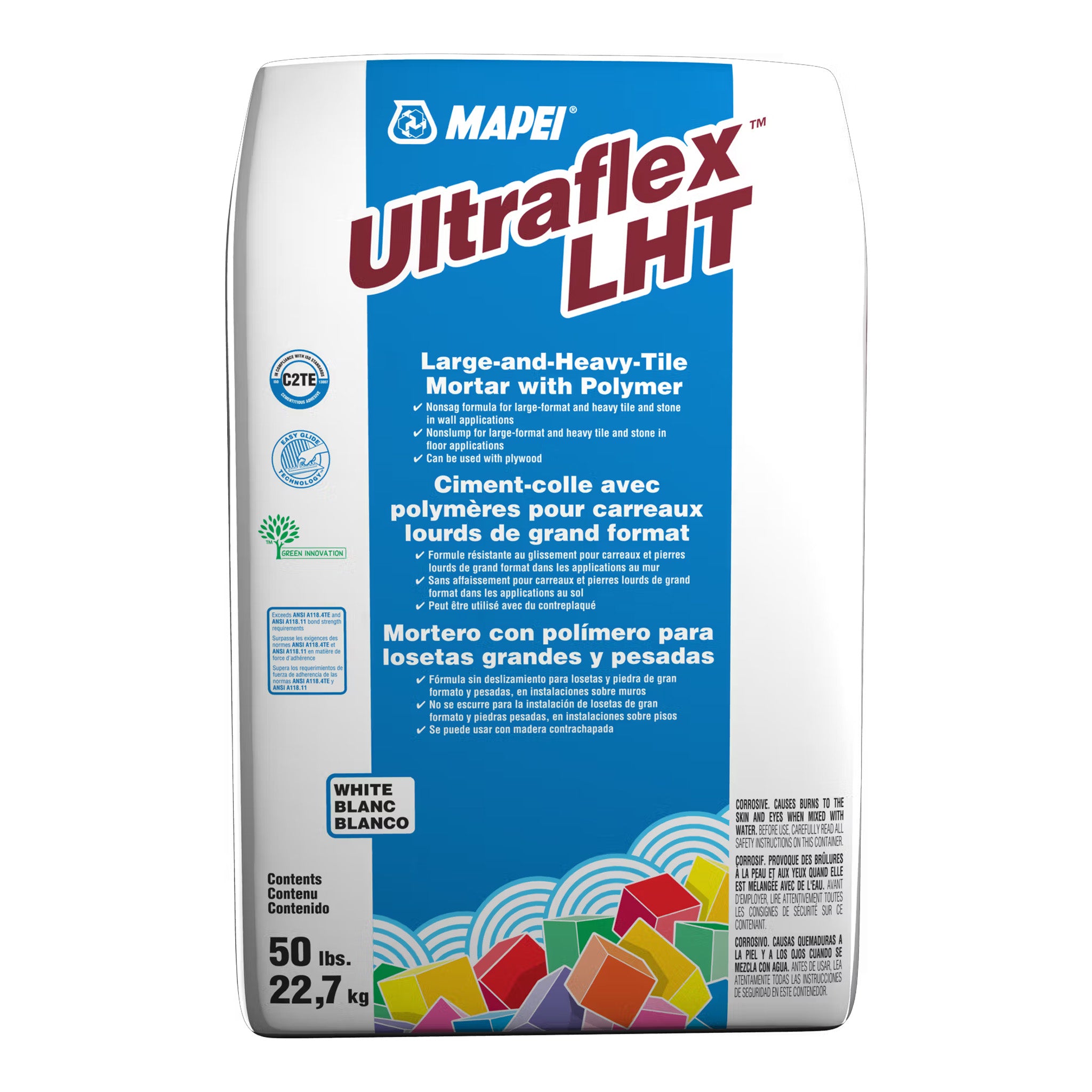 Mapei Ultraflex LHT Professional Large & Heavy Tile Mortar White 50 lb