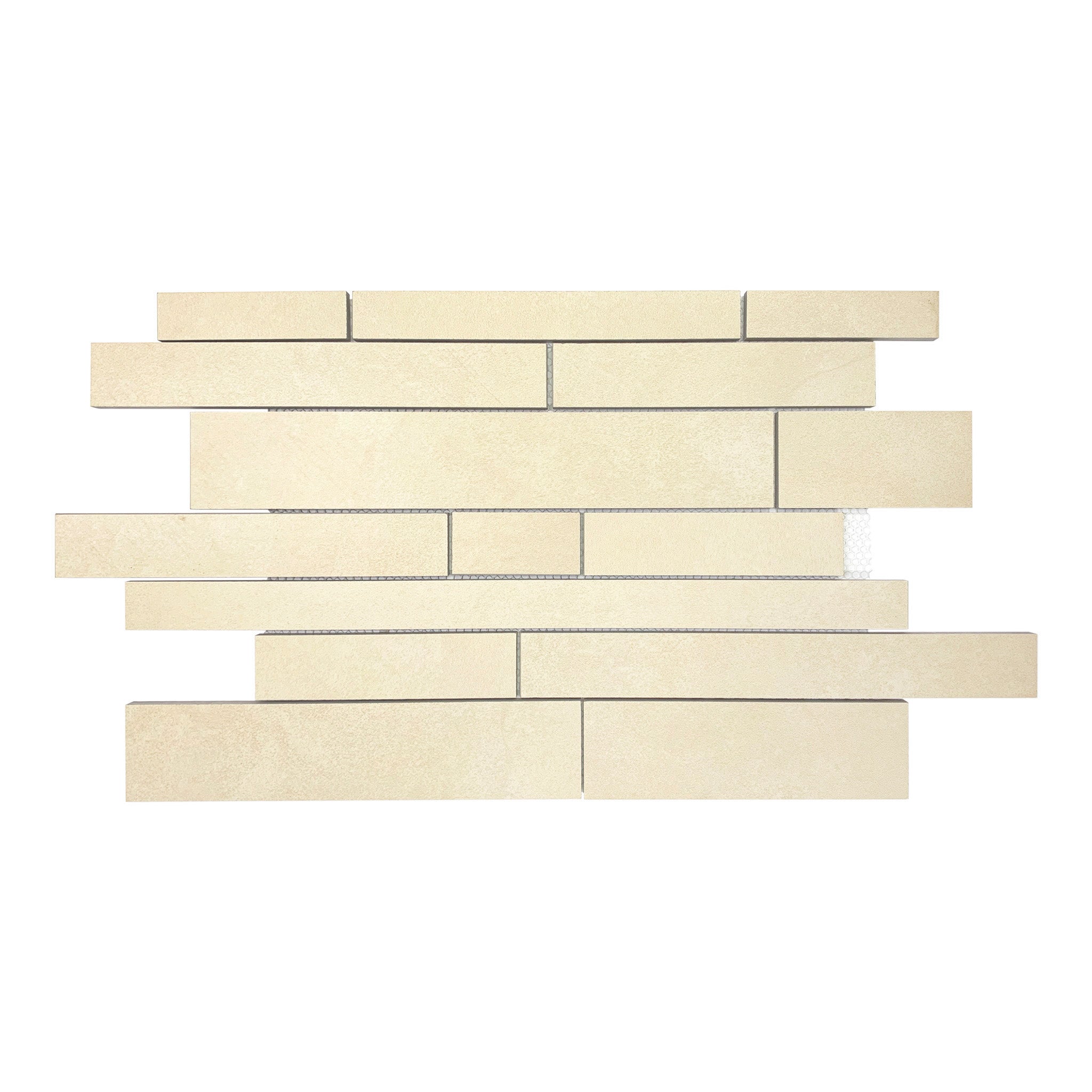 Autumn Leaves & Champagne porcelain Interlock Mosaic