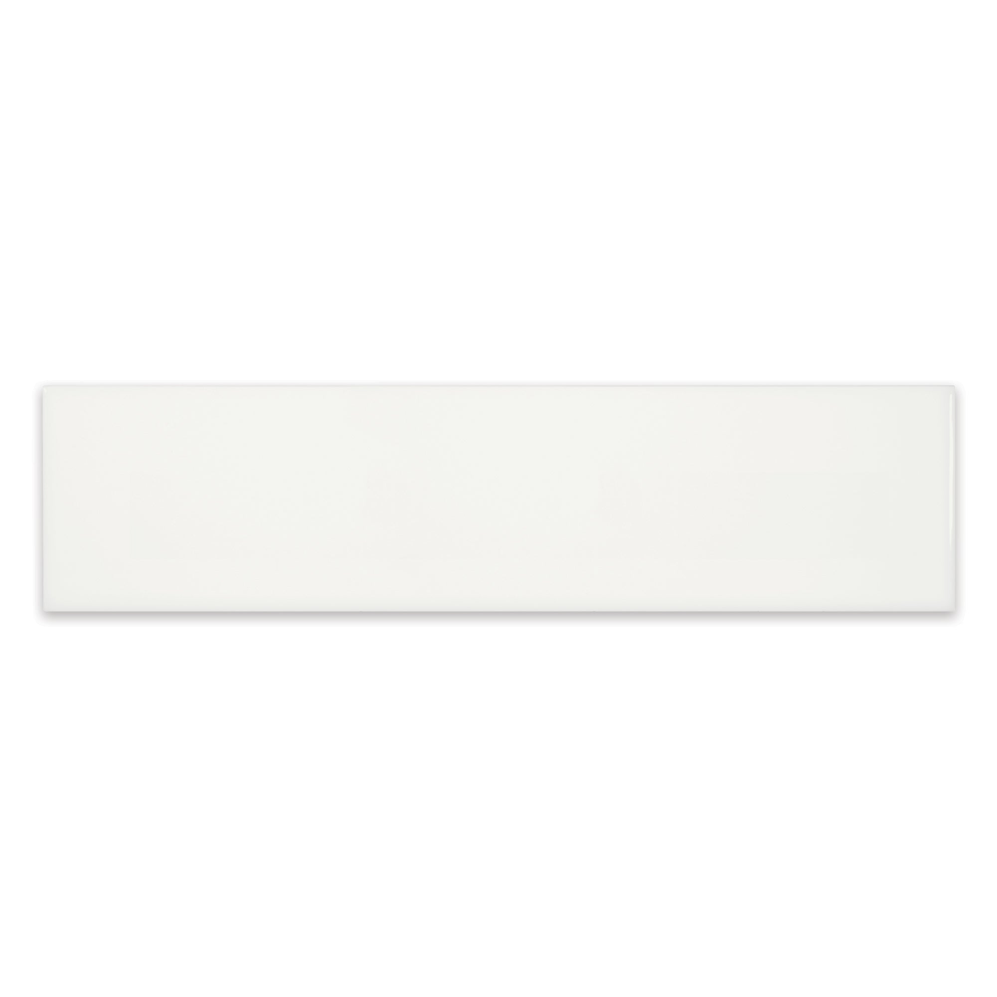 4x16 Architek White Glossy Glazed Ceramic Tile