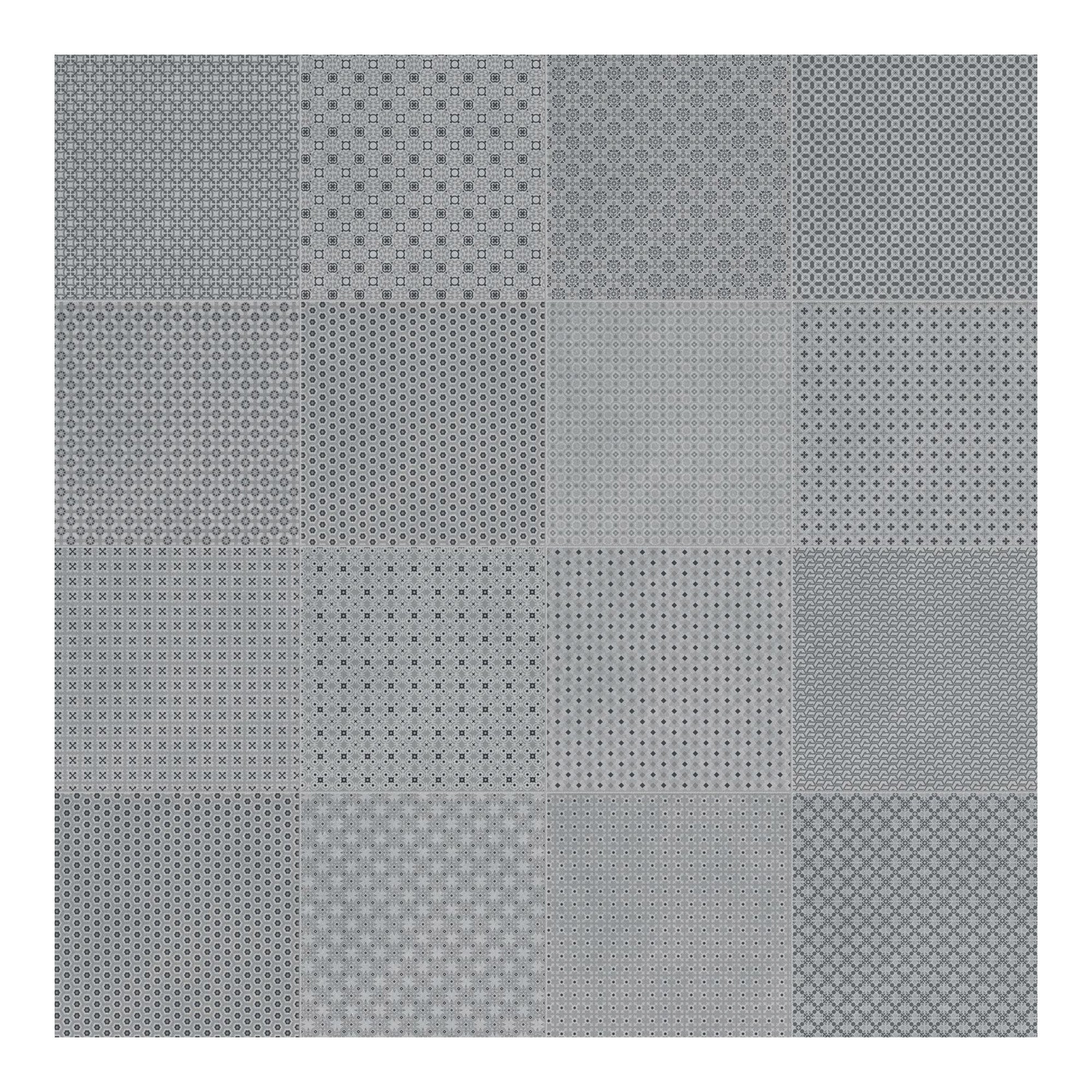 8x8 Drapery Cashmere Blend Matte Pressed Glazed Porcelain Tile