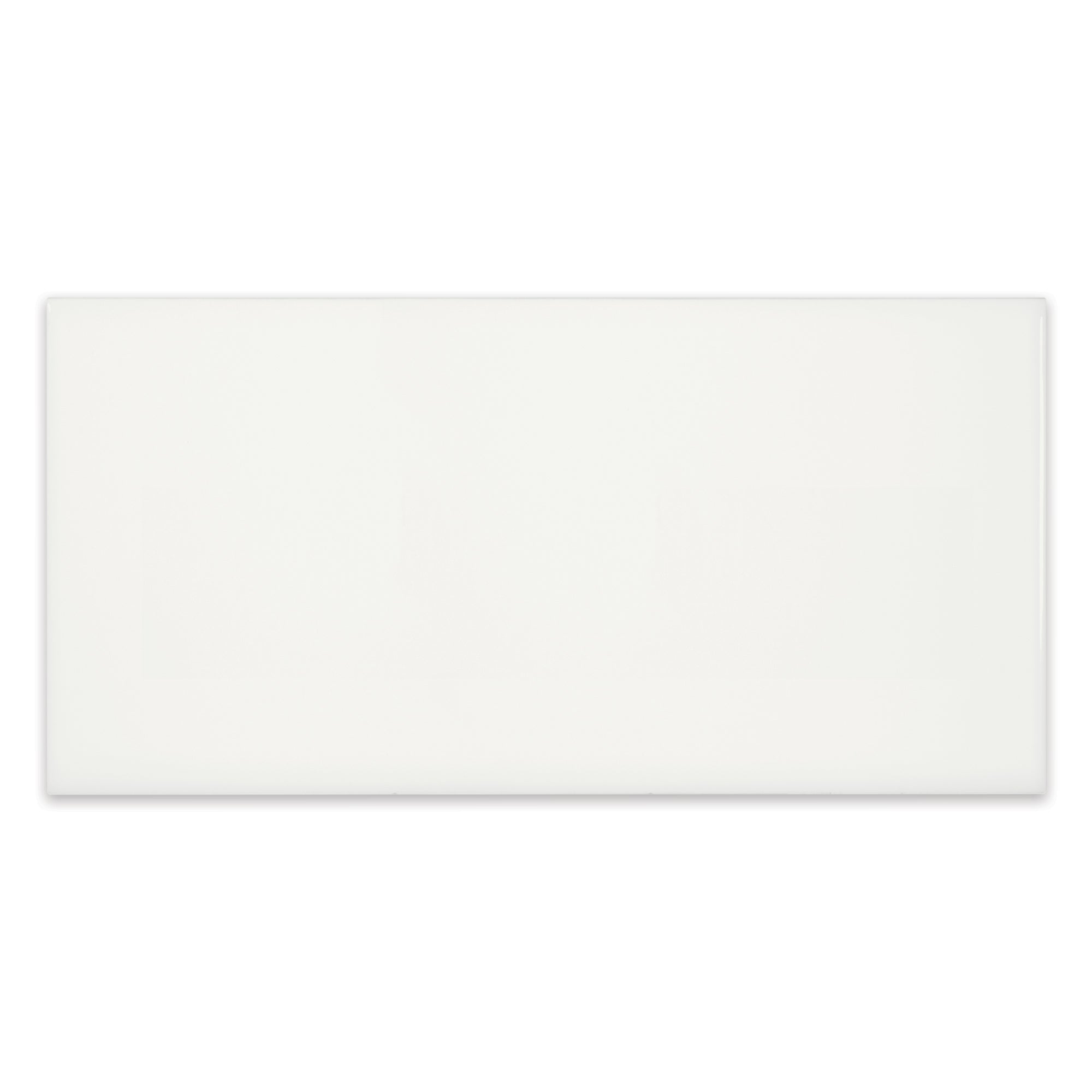 8x16 Architek White Glossy Glazed Ceramic Tile