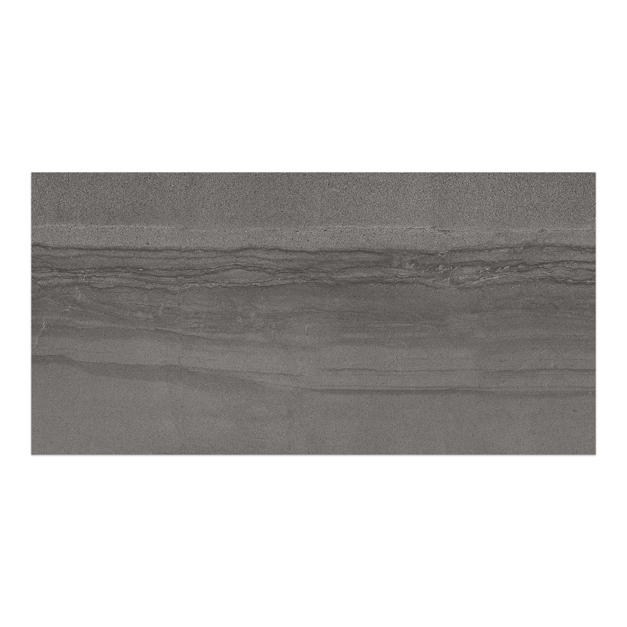 12x24 Markdale Dark Grey Porcelain Polished Tile