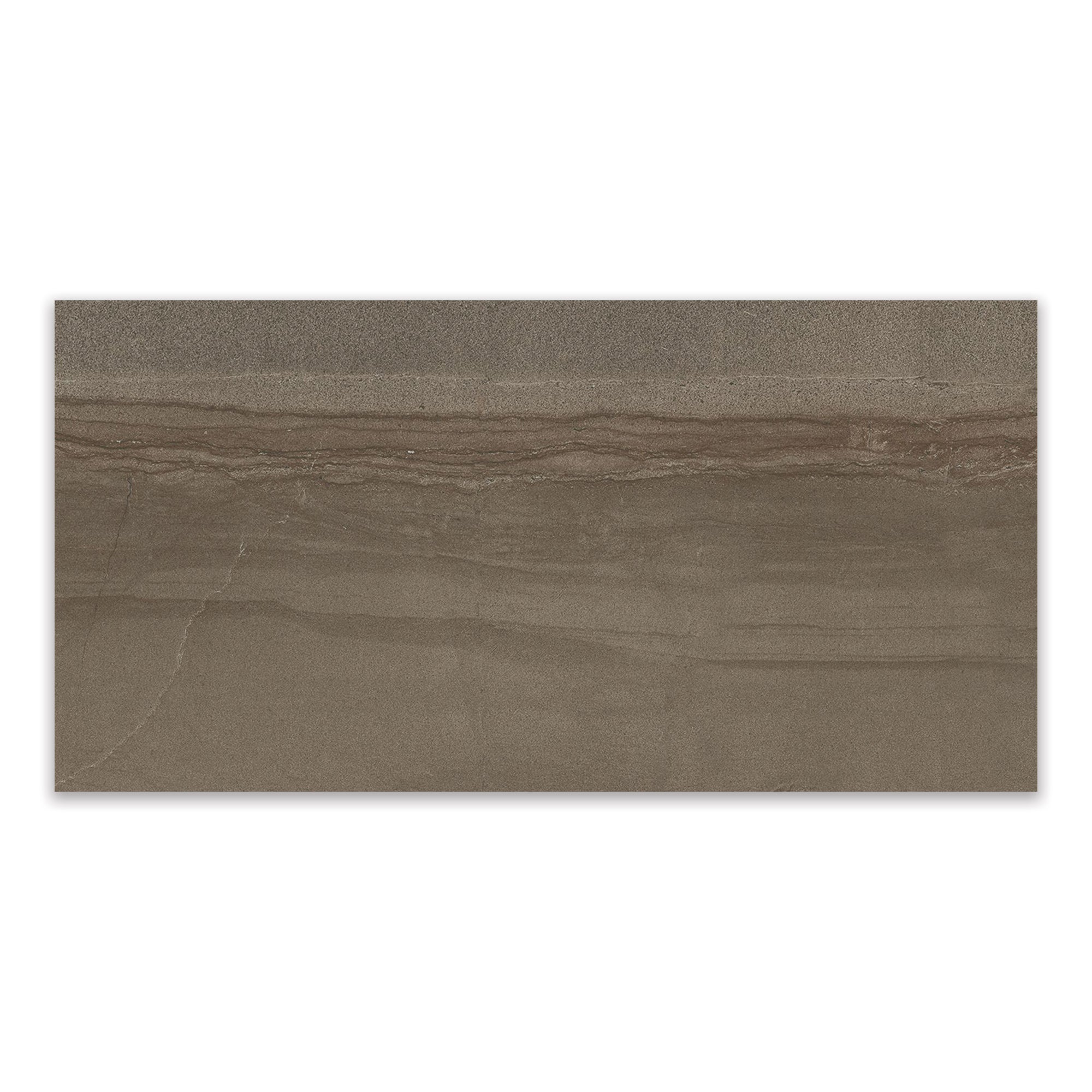 12x24 Markdale Brown Porcelain Polished Tile