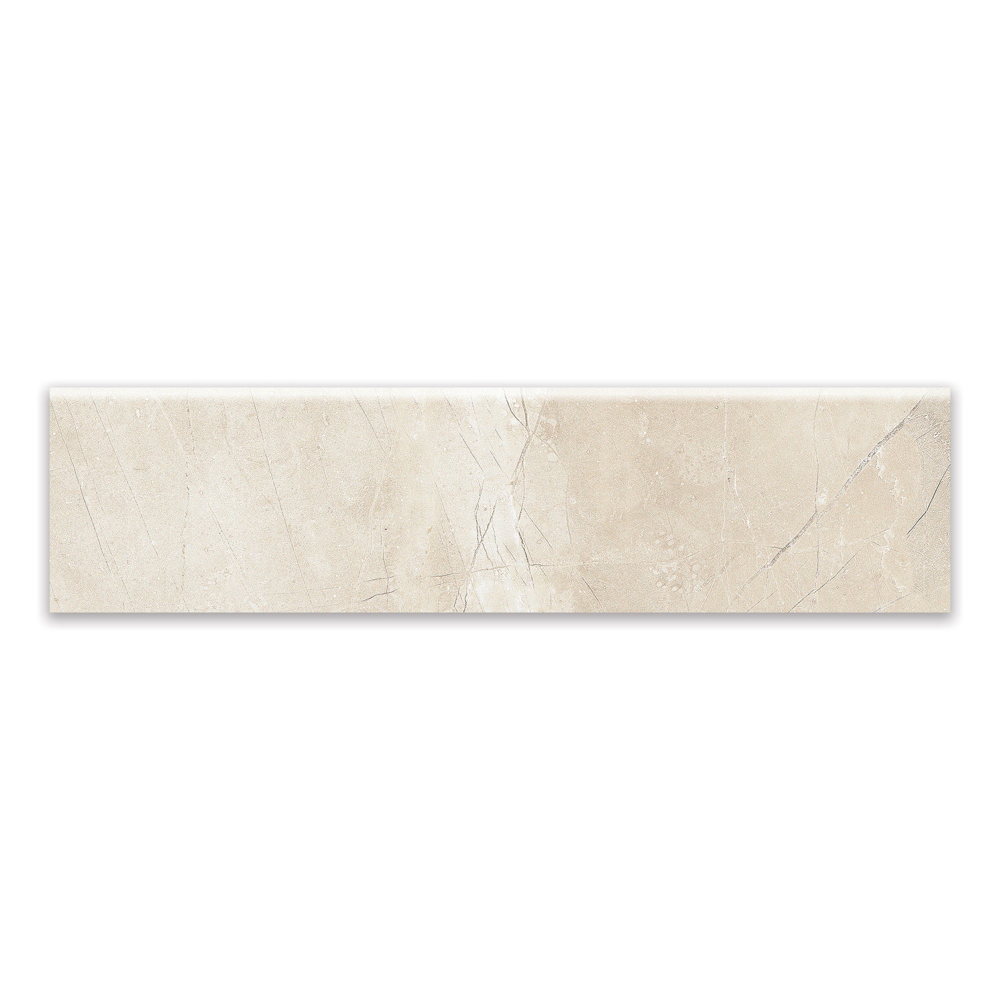 3x12 Klasiko Light Beige Porcelain Matte Bullnose