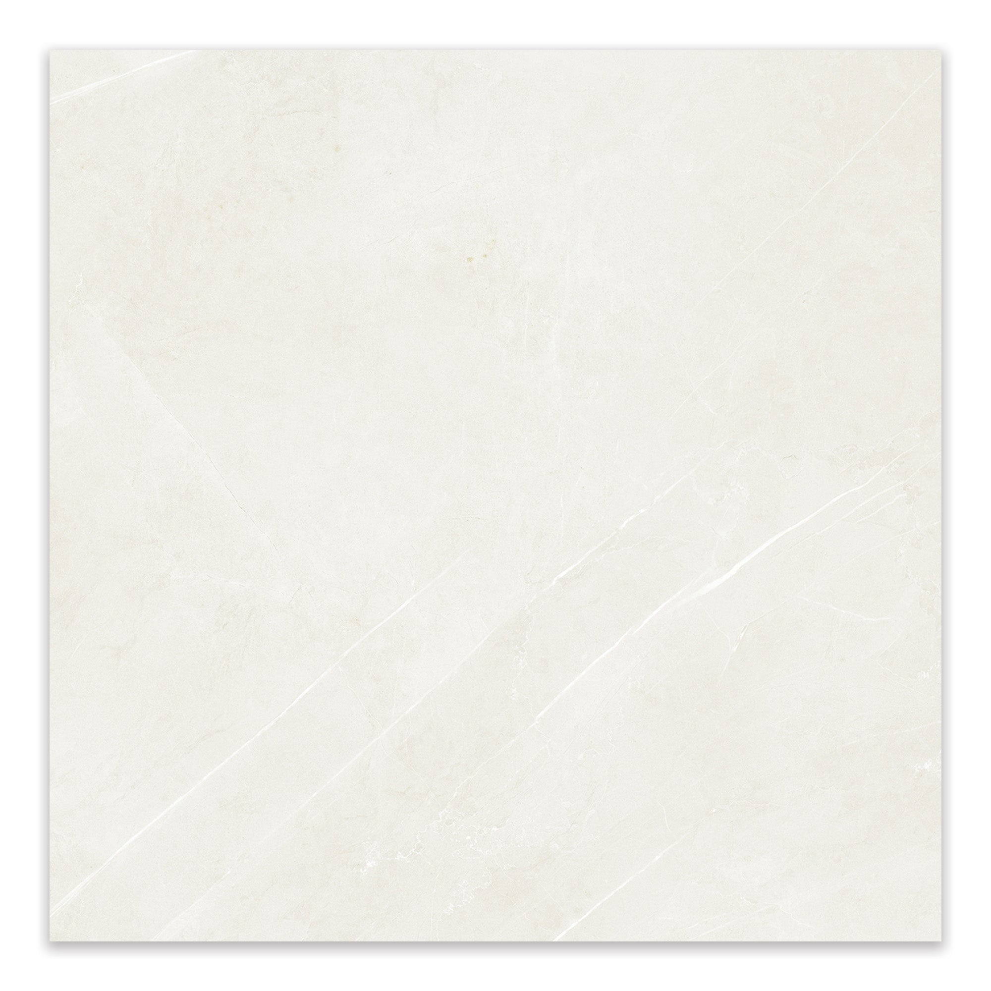 24x24 La Mallorca Crete Ivory Polished Porcelain Tile (34 boxes/PA)