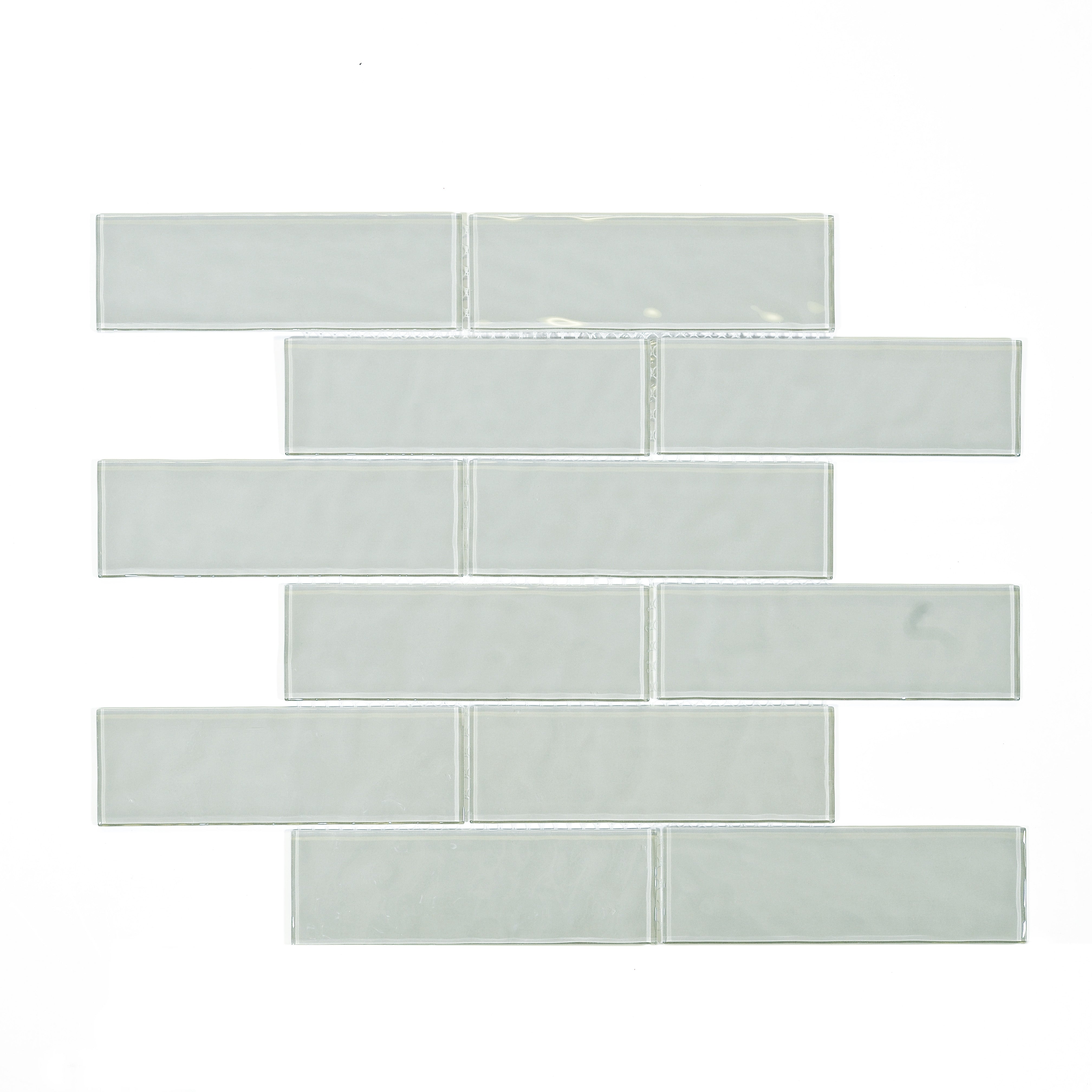2x6 Riva Ivory Glass Mosaic Final Sale