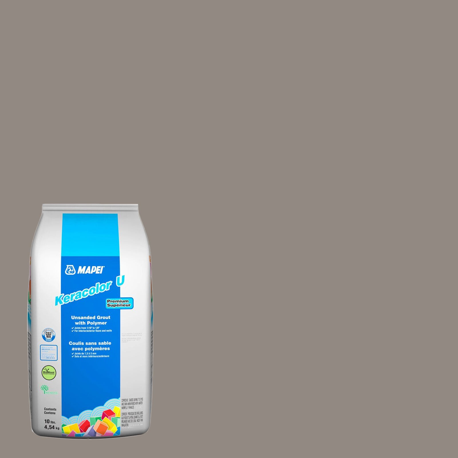 Mapei 10 lbs Keracolor #02 Pewter Unsanded Grout